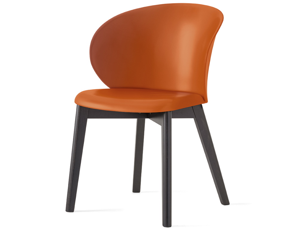 Καρέκλα με μπράτσο και ξύλινα πόδια PP Tuka Connubia by Calligaris ...